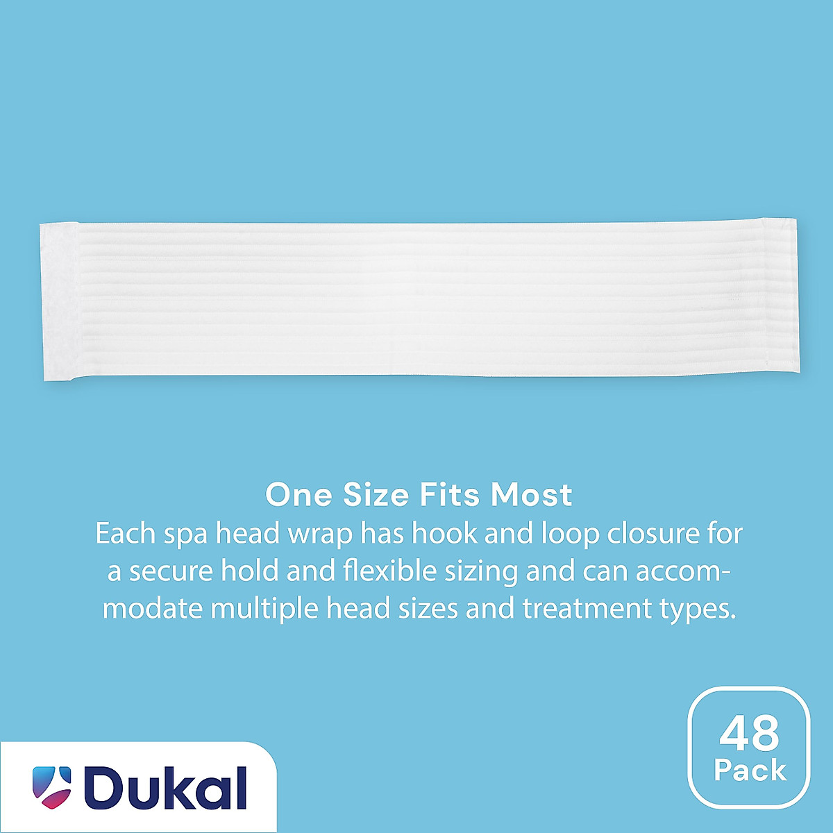 Disposable Stretchable Headband with Closure, 48 Ct.