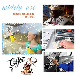 6 Pieces Mixed Swedish Kitchen Coffee Dishcloths Reusable Absorbent Cleaning Cloth Quick Drying Washable Cleaning Wipes No Odor Dish Cloths for Kitchen Bathroom Office Wedding Housewarming