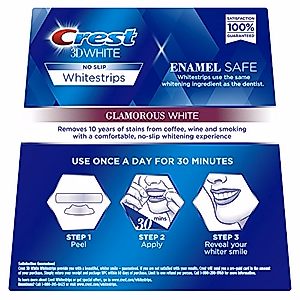 Crest 3D White Luxe Whitestrip Teeth Whitening Kit, Glamorous White, 14 Treatments( Each with 1 Upper/ 1 Lower), 28 Strips