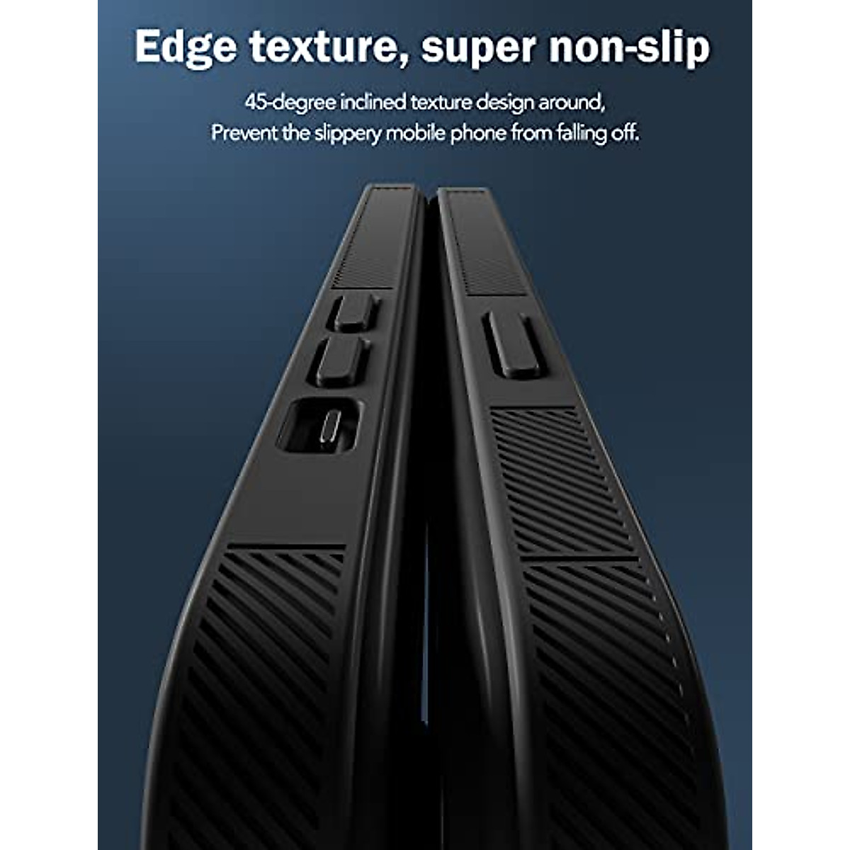 Quikbee iPhone XR Case, Non-Slip, Crystal Clear, Military Grade Drop Protection, Slim & Thin - 6.1 Inch (Black)