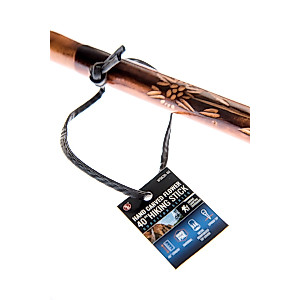 SE Survivor Series Hand Carved Flower Hiking/Walking Stick, 40" - WS630-40