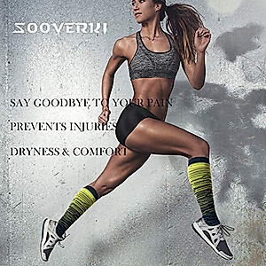 Compression Socks for Women and Men Circulation (3 Pairs) - Best for Nursing,Running,Travel Knee High Socks