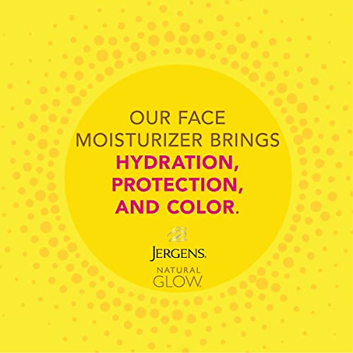 Jergens Natural Glow Face Moisturizer with SPF 20 Sunscreen, Fair to Medium Skin, Oil Free, UVA/UVB Protection - 2 oz