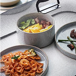 CUISINOX Dome for BBQ, Picnics and Outdoor Entertaining Stainless Steel Mesh Food Cover, Rectangular 18.5" x 13.5" x 8", Black