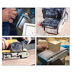 4x24 Sanding Belts 15PCS Belt Sander Paper Aluminum Oxide (3 Each of 80/120/150/240/400 Grits) Ideal for Wood Metal Paint Sanding