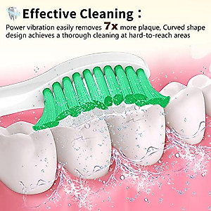 Aoremon Replacement Toothbrush Heads for Philips Sonicare E-Series Essence HX7022/66 and other Screw-on Electric Toothbrush Model, 6 Pack