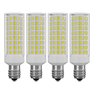 Tenfeelit E12 Light Bulb Led - E12 Led Bulb E12 Candelabra Bulb 70Watt Equivalent Bulb 6000K Daylight Led Light Bulbs Led Light Bulbs E12 Bulb 700LM Led Bulbs E12 Light Bulb Led, AC110-130V, 4 Pack