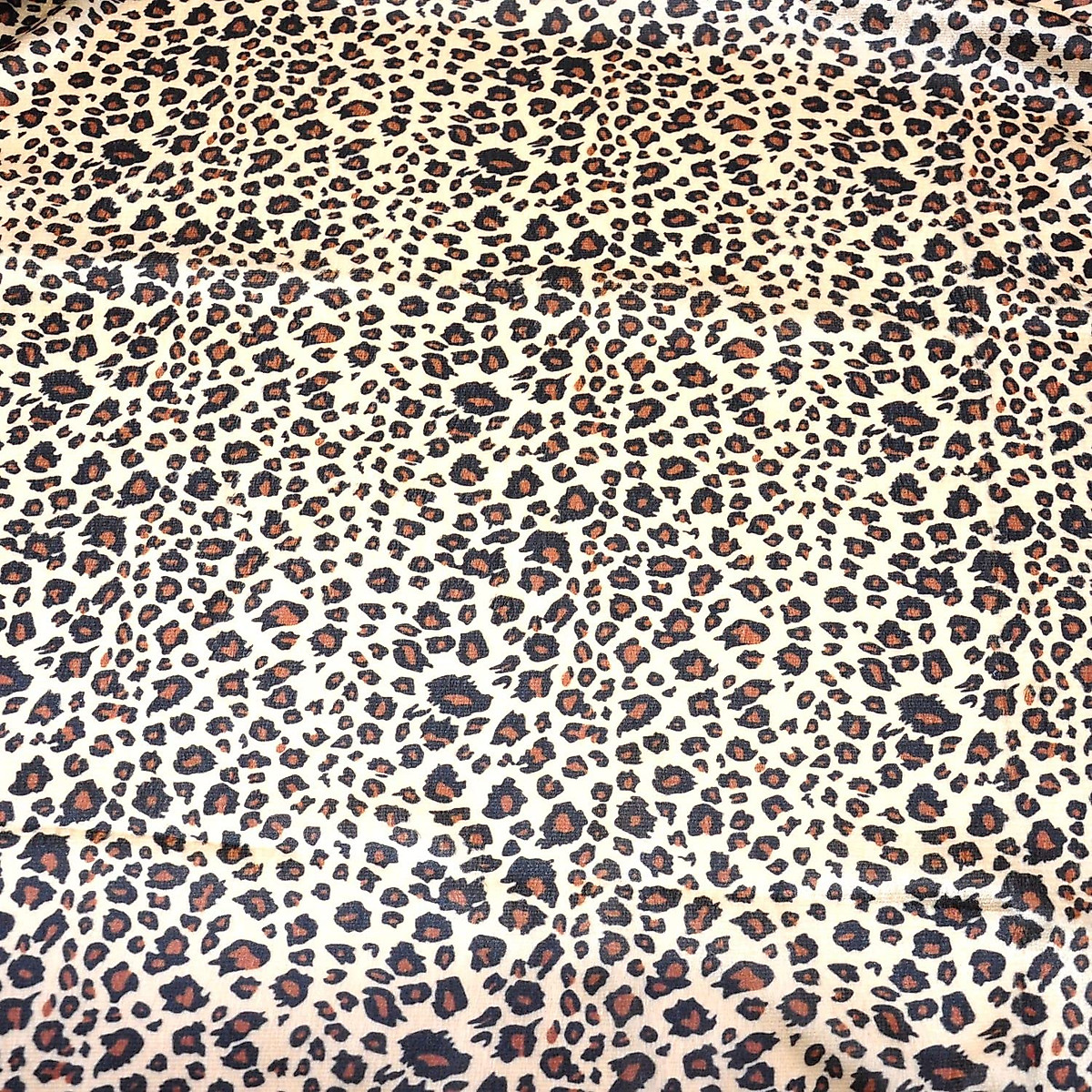 Yutone 59" Wide Leopard Print Velboa Short Fur Pile Upholstery Drapery Clothing Polyester Fabric by The Yard (Leopard one Yard)