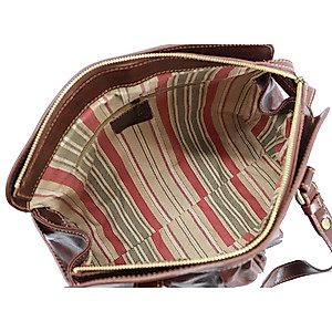 Floto Milano Shoulder Bag in Vecchio Brown Italian Calfskin Leather