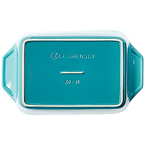 Le Creuset Stoneware Rectangular Dish, 1.8 qt. (10.5" x 7"), Caribbean