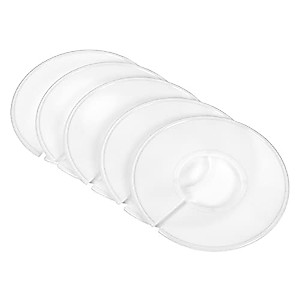 PATIKIL Clothes Dividers 30 Pack Blank Clothing Rack Size Sorting Reusable Wardrobe Round Hanger Separator, White