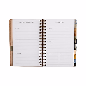 Fringe Studio 17 Month Planner (Aug 2023- Dec. 2024), BUMBLE BEE", Paper Cover, 5.75" x 8.25", Includes Stickers & Interior Pocket, 236 pages, Juliana Tipton Collection (113109)