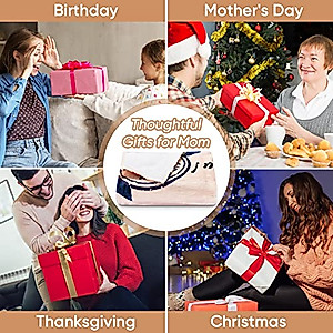 AYOUGEN Personalized Mom Throw Blanket - Great Mother Gifts Ideas from Daughter or Son, Mothers Day Birthday Gifts for Mom, 71" x 56"