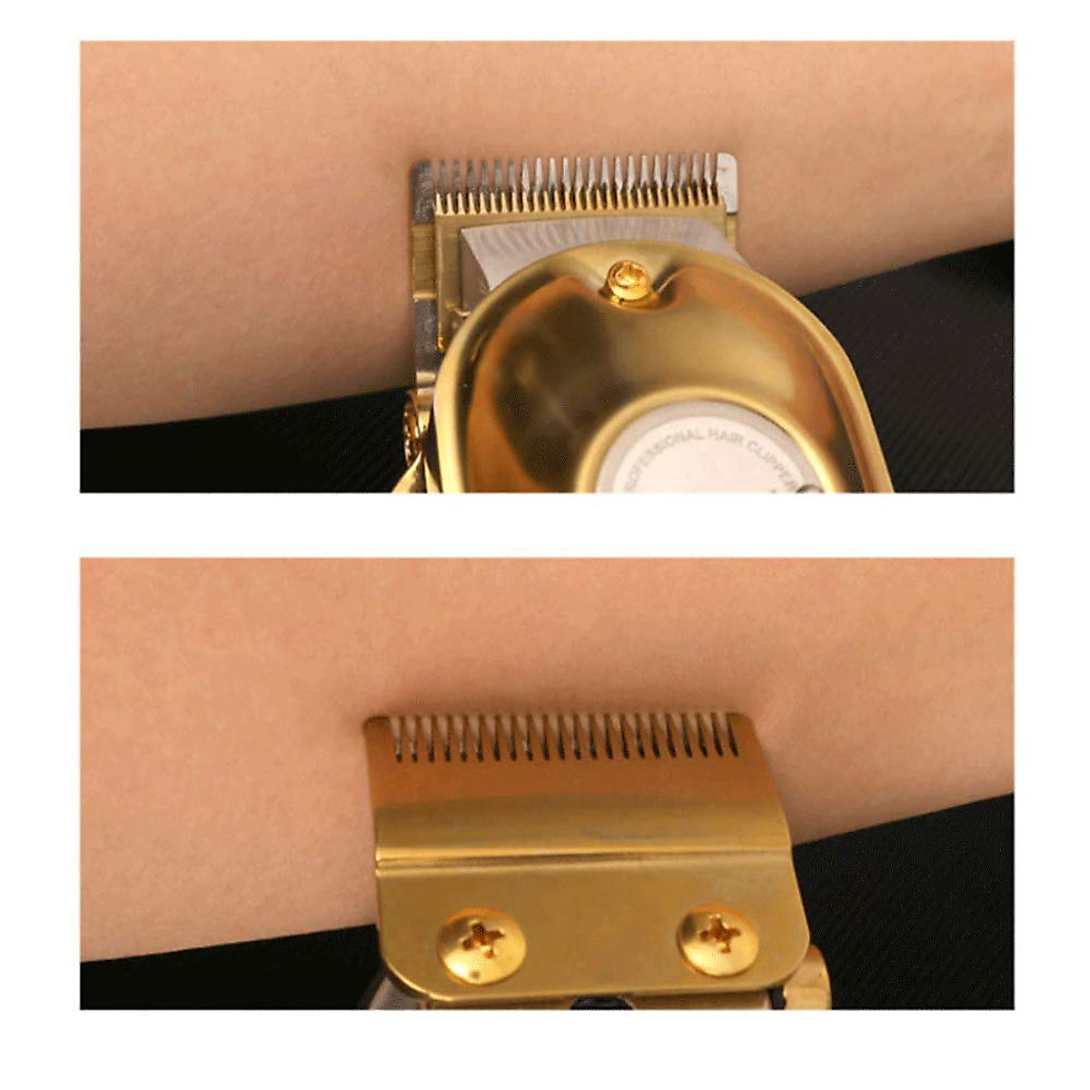 KEMEI Mens Clipper Cordless Hair Clippers, Razor Electric Professional Beard Trimmer Grooming Shaving Machine Self Hair Cutting Haircut Trimmers Cutter，Gold