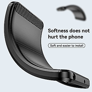 KOARWVC Phone Case for Realme 7 4G/Realme Narzo 20 Pro Case Carbon Fiber Shockproof Rugged Shield Anti-Scratch Soft TPU Back Cover Protective Cases for Realme 7 4G (Black)