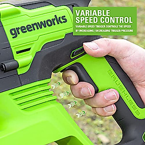Greenworks 24V Lithium-ion Brushless SDS 2J Heavy Duty Rotary Hammer Drill, 1-Inch Cordless Hammer Drill for Concrete, 4-Mode Variable Speed, 4AH (USB) Battery & Charger Included