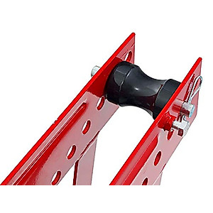 BIG RED T31202 Torin Hydraulic Pipe/Tube Bender with Adjustable Rollers and 6 Cast Iron Dies, 12 Ton (24,000 lb) Capacity, Red