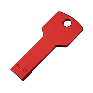 10Pack 2.0 USB Flash Drive Metal Key Design Metal Key Shaped Memory Stick USB Disk (2.0/8GB, Red)