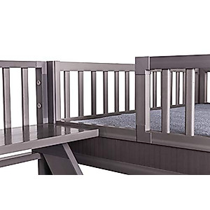 ECOFLEX® Dog Bunk Bed with Removable Cushions in Grey