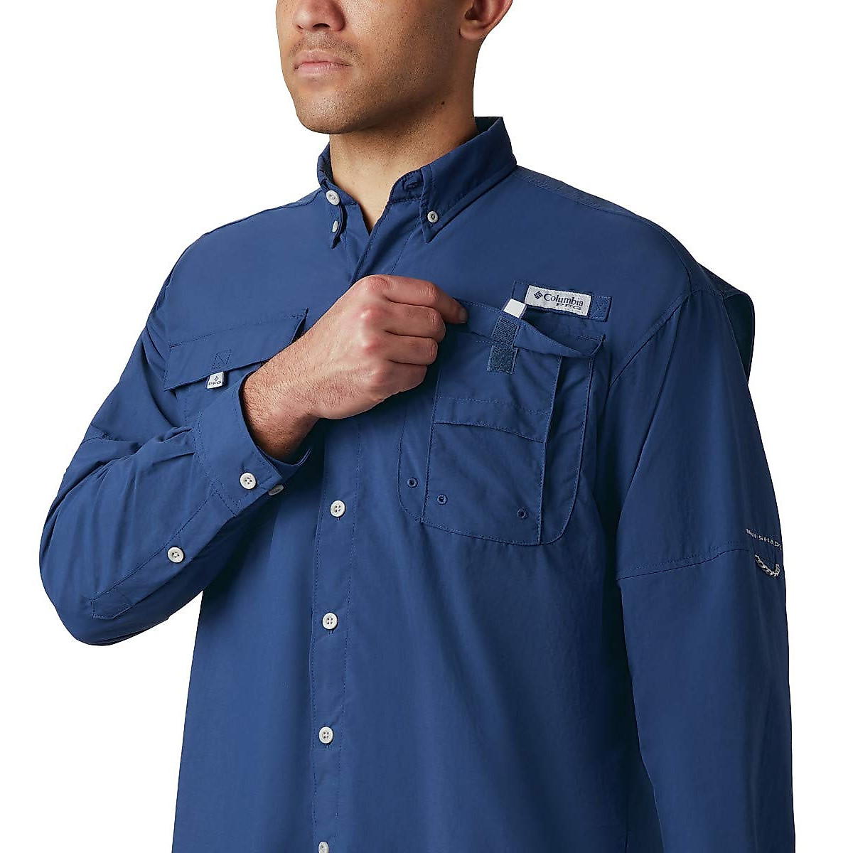 Columbia Men's PFG Bahama II Long Sleeve Shirt, Breathable with UV Protection, Carbon, Large