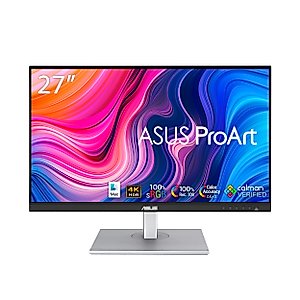 ASUS ProArt Display 27 inches 4K HDR Monitor (PA279CV) (Renewed)