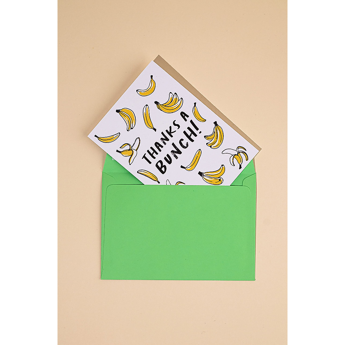 Huxters ‘Thanks a Bunch’ Humourous A6 Thank You Banana Pun Postcards (Pack of 10) - Appreciation Gift - Recyclable Paper with Envelope - Fun Greetings Card, FSC Certified and Sustainable…