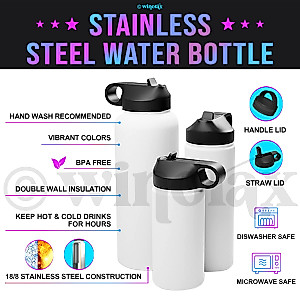 winorax Personalized Nurse Water Bottle for Women Heartbeat Stethoscope Nurses Insulated Stainless Steel Sports Travel Coffee Bottle 12oz 18oz 32oz Gifts for Nurse Week RN CNA Graduation (Gradient 1)