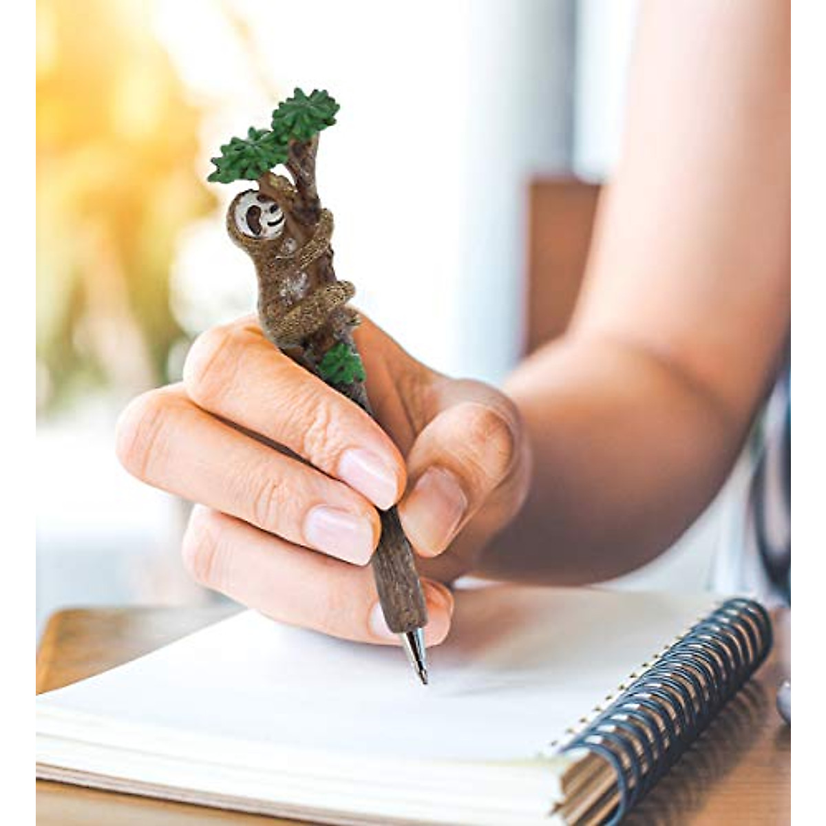 Planet Pens Sloth Novelty Pen - Cute Funny Pens for Kids, Teens and Adults, Fun Cool Ball Point Pen for School Writing and Unique Office Supplies, Cute Sloth Pen Gift for Men and Women - 6 Inches