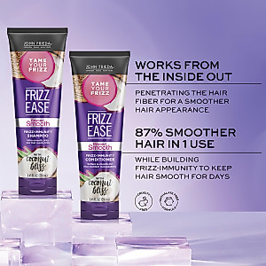 John Frieda Frizz Ease Beyond Smooth Bundle: Frizz Immunity Shampoo & Conditioner, 8.45 Ounce Each
