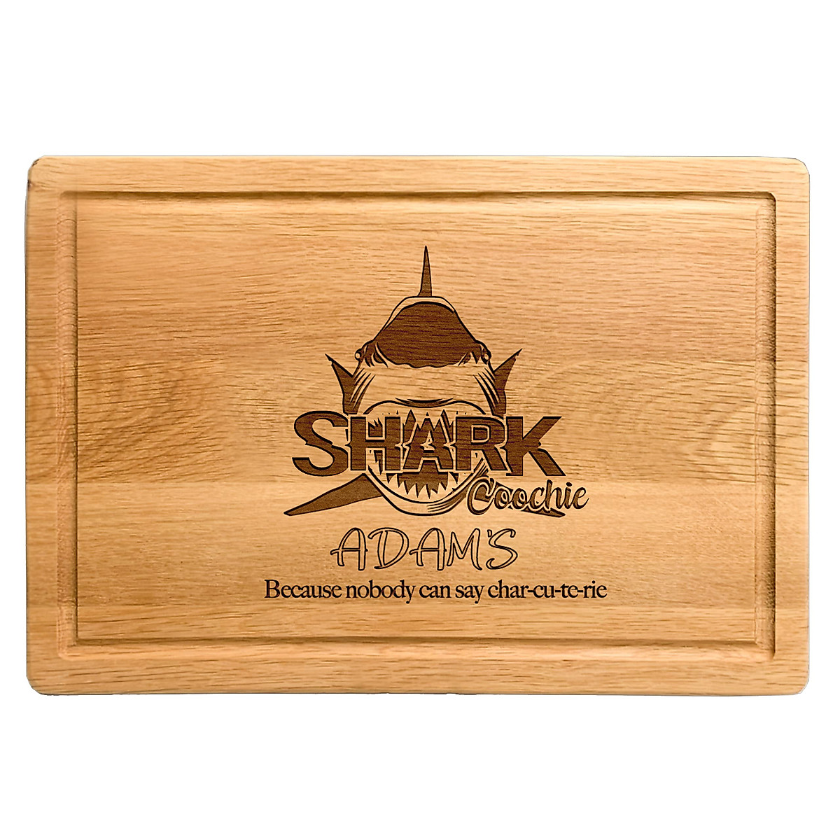 Personalized Shark Charcuterie Board, Custom Engraved Shark Cutting Board, Because No One Can Say Charcuterie Serving Board, Halloween Christmas Customizable Shark Cheese Boards