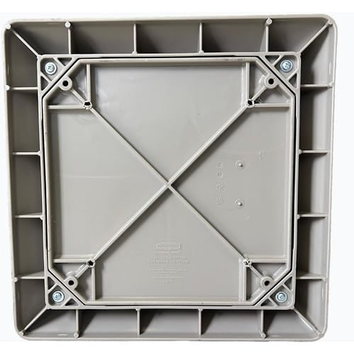 Rubbermaid Commercial Products Ranger Outdoor Trash Can with Lid, 45-Gallon, Plastic, Black, Indoor/Ourdoor Garbage Can for Parks/Shopping Malls/Festivals/Stadiums