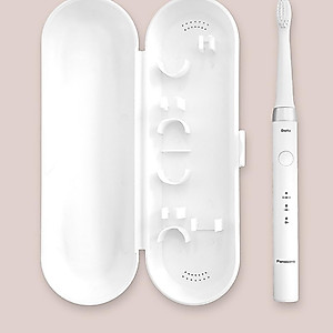 GIAVGIAV Electric Toothbrush Travel Case for 7.5Inch Handle, Toothbrush Carrying Case, Portable Brush Plastic Container Holder, Storage Box for Business Trips, Camping (White)