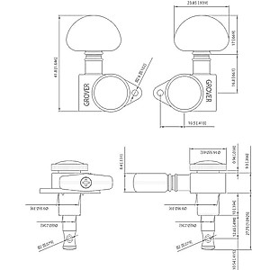 Grover Roto-Grip Tuners (502G)