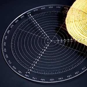 Round Circle Center Finder Compass Tool 300mm/11.8 Inch for Wood Turners Bowls Lathe Work Clear Acrylic for Handicrafts Handmade DIY Furniture Making