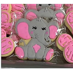LUBTOSMN New Elephant Cookie Cutter-3.5 inch-Biscui Cookie Cutters Fondant Molds for Baby Shower Birthday Party