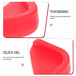 Luxshiny Baby Accessories 8 Pcs Defrosting defroster Plate Corner Protector thawing Board Silicone Corner thawing Plate Silicone Corner Tray Silicone Corner Silicone Tray