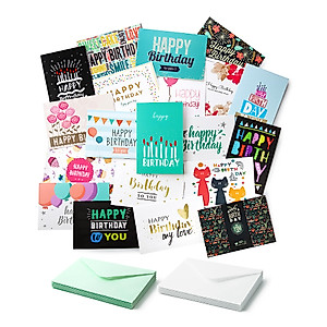 Mr. Pen- Birthday Cards, 20 Pack, Birthday Cards with Envelopes, Blank Inside Birthday Cards, Assorted Birthday Cards, Happy Birthday Cards Bulk, Birthday Card Assortment, Box of Birthday Cards