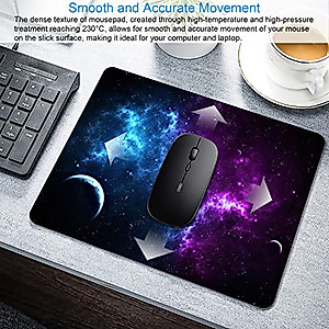 SHALYSONG Mouse pad Personalized Design Galaxy Computer Mousepad, Washable Non-Slip Rubber Mousepad 9.5 X 7.9 inch