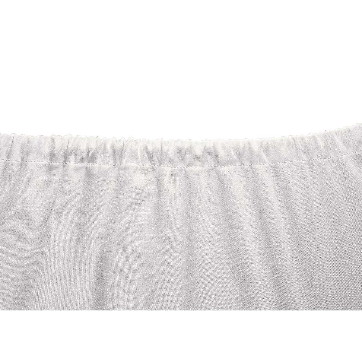 PURE BAMBOO Crib Fitted Sheet (52"x28"x6") - Genuine 100% Organic Viscose Derived from Bamboo, Luxuriously Soft, Ultimate Cooling, Fits Standard Size Crib Mattress (White)