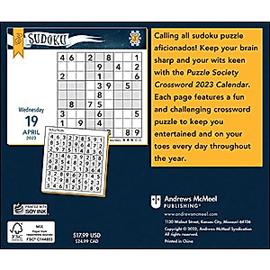 The Puzzle Society Sudoku 2023 Day-to-Day Calendar: Puzzle Your Way Through Each Day