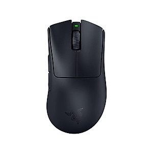 Razer DeathAdder V3 Pro Gaming Mouse: 63g Ultra Lightweight - Focus Pro 30K Optical Sensor - Fast Optical Switches Gen-3 - HyperSpeed Wireless - 5 Programmable Buttons - 90 Hr Battery - Black