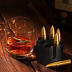 Gifts for Men Dad, Valentines Day Gifts for Boyfriend Husband, Whiskey Stones, Unique Anniversary Birthday Gift Ideas for Grandpa Uncle, Man Cave Stuff Cool Gadgets Retirement Bourbon Presents