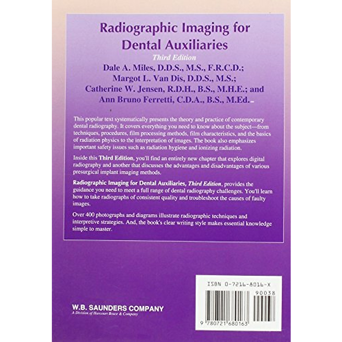 Radiographic Imaging for Dental Auxiliaries