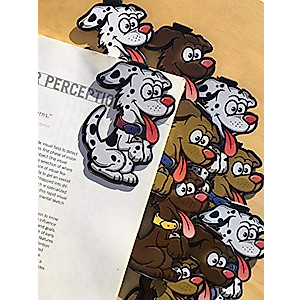 Dog Bookmarks - (Set of 20 Book Markers) Bulk Animal Bookmarks for Students, Kids, Teens, Girls & Boys. Ideal for Reading incentives, Birthday Favors, Reading Awards and Classroom Prizes!