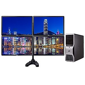 Dell Precision T5500 Workstation- 32GB of Ram- 8 Core 2X Quad Xeon Upto 3.33GHz- 500GB SSD + 4TB- 4 X 24in Monitors with Quad Stand (Renewed0