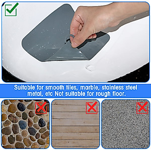 6 Pcs Shower Drain Cover Silicone Floor Drain Cover Anti-Odor Mat for Shower Tub Stopper Shower Drain Cover for Bathtub Kitchen Laundry Sink Accessories White and Grey (5.79 x 5.79 Inch)