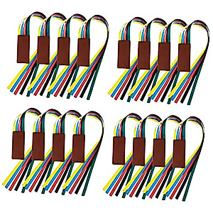 BIUDECO 16 Pcs Bible Bookmark Present Ribbon Color Books Bookmark Book Lover Gifts Book Darts Fashion Bookmark Convenient Bible Bookmark Ribbon Bookmark Polyester Small Gift