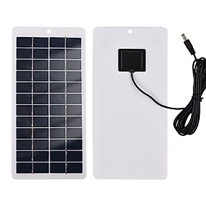 Irfora 5W 12V Polycrystalline Solar Panel Portable Solar Power Mini High Efficiency Solar Module with DC Port