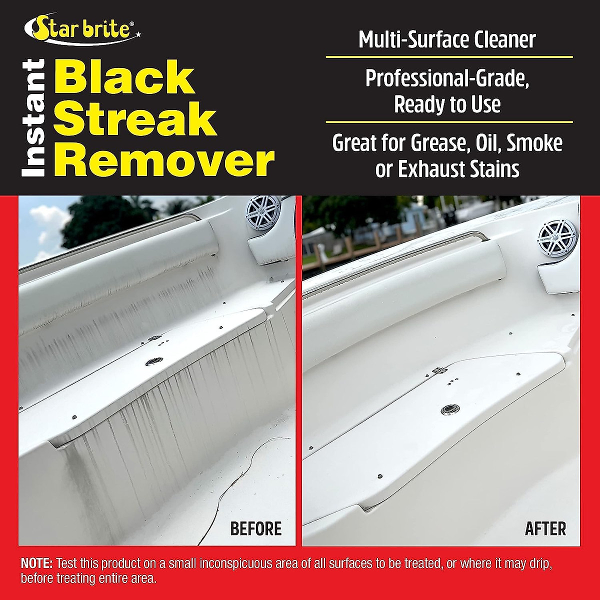 STAR BRITE Black Streak Remover & Degreaser + Magic Sponge Eraser 2 Pack - Super Charge Your Cleaning Kit