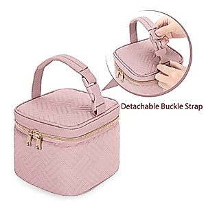 Fasrom Breastmilk Cooler Bag with Ice Pack Fits 4 Baby Bottles up to 5 Ounce, Insulated Baby Bottle Bag for Nursing Moms Daycare or Travel, Easily Attaches to Stroller, Pink (Patent Design)